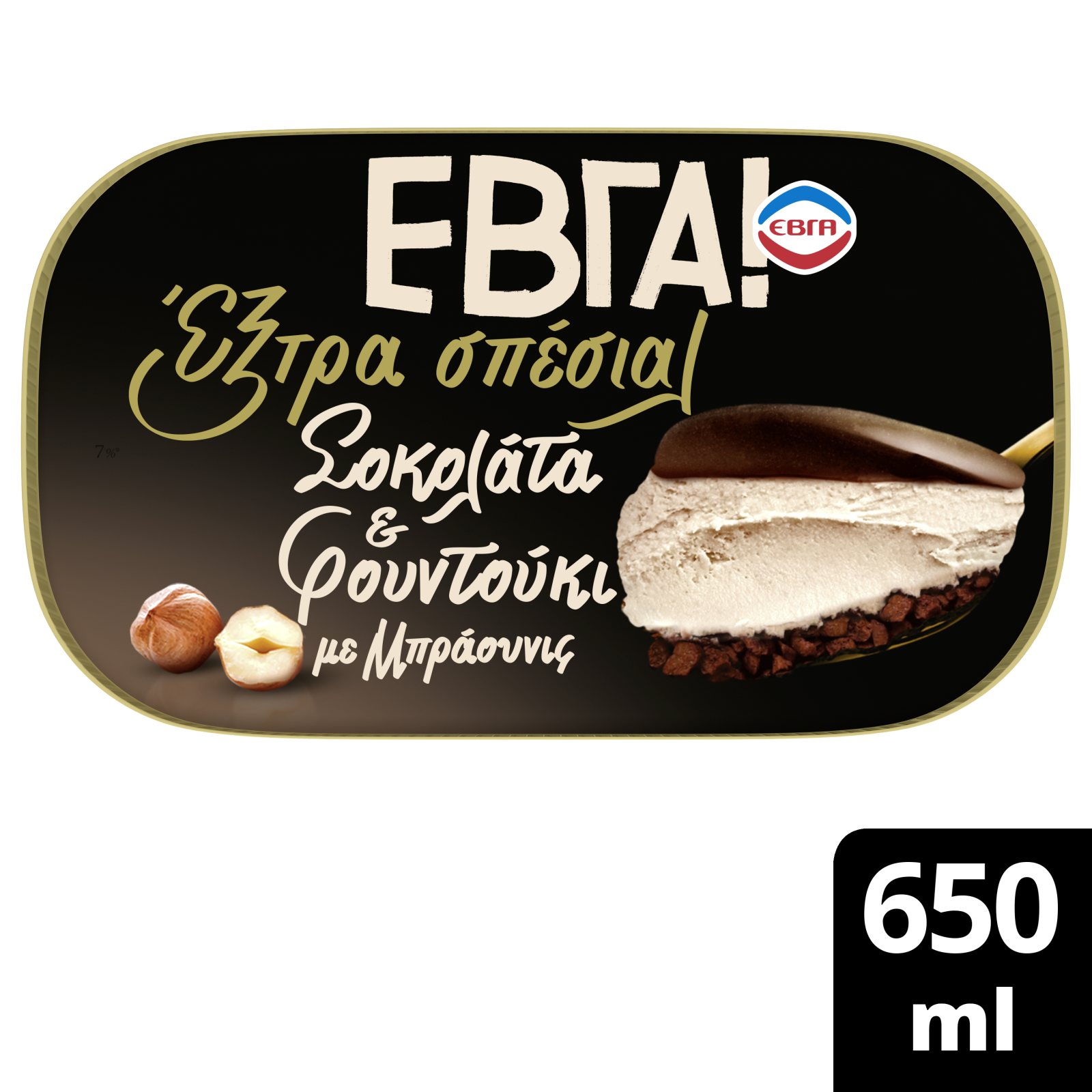 ΕΒΓΑ | Παγωτό Έξτρα Σπέσιαλ Σοκολάτα & Φουντούκι 440g | AB