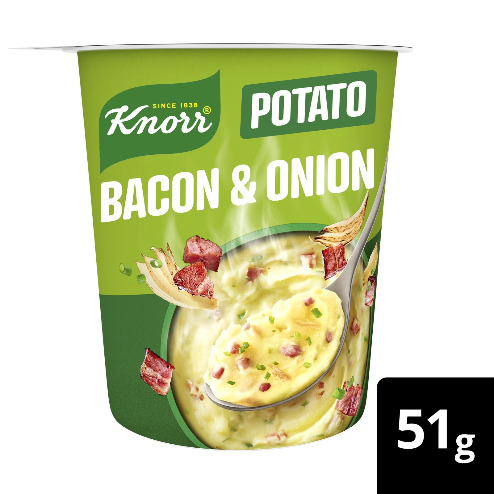 KNORR | Potato Snack Pot Μπέικον & Κρεμμύδι 51g | AB